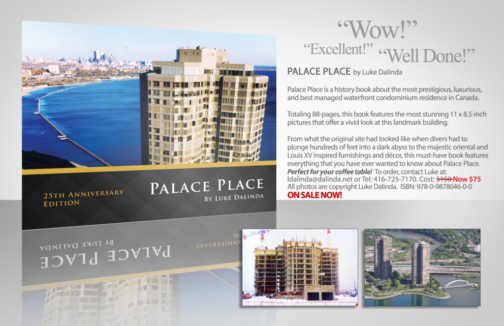Palace Place Hardcover Book - Palace Place, 1 Palace Pier Court, Toronto ON